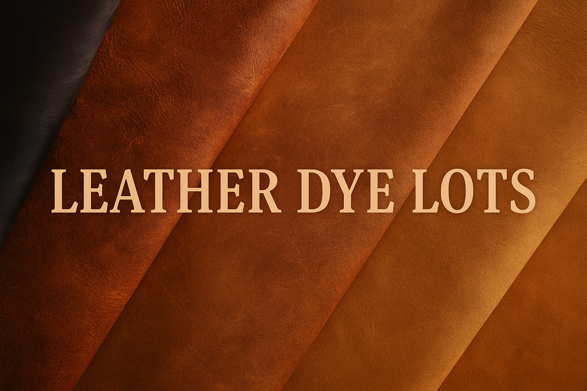 Understanding Leather Dye Lots – Roughing It In Style