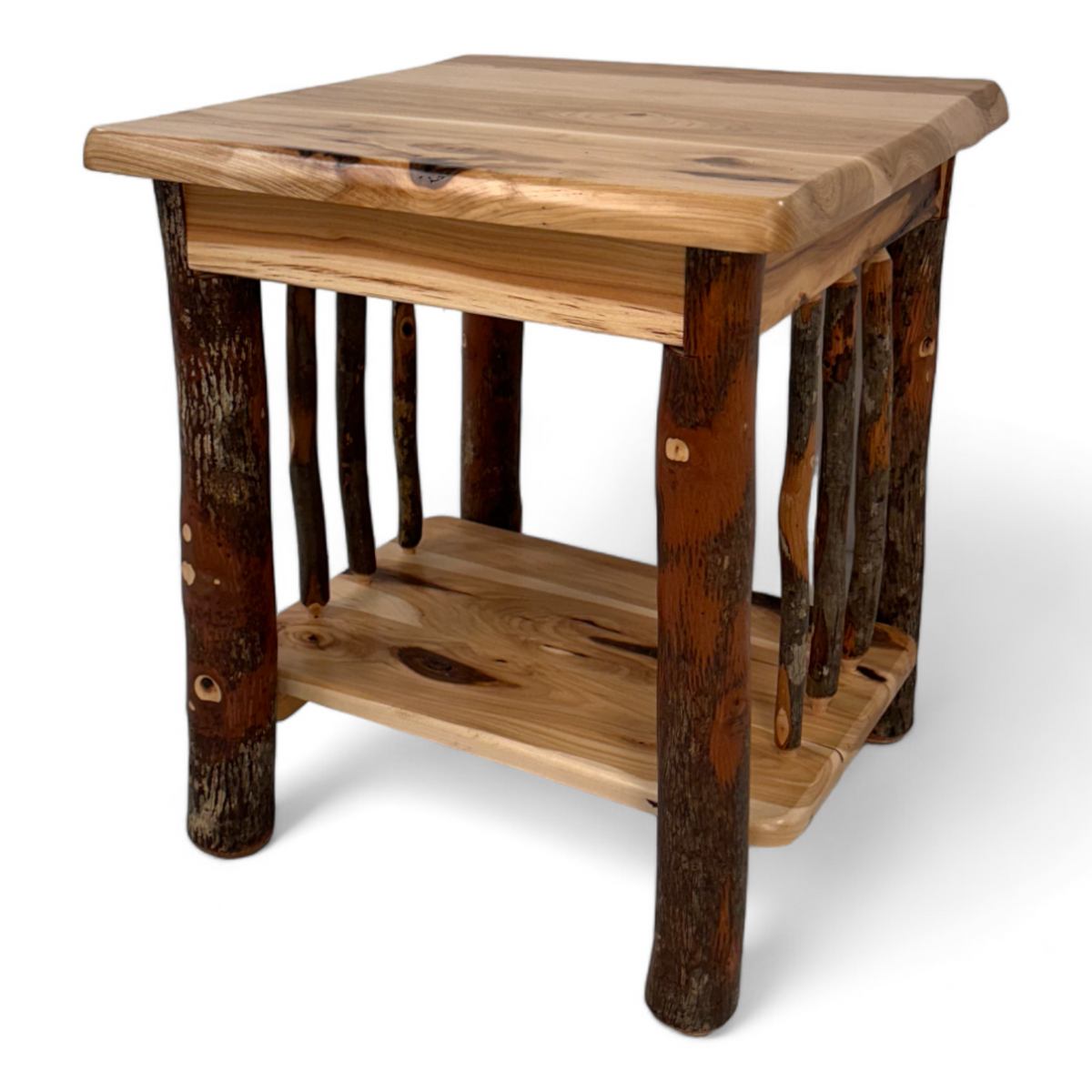 Hickory End Table – Roughing It In Style
