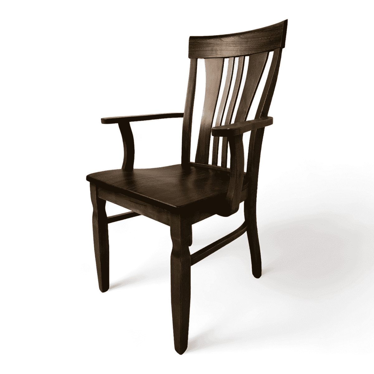 Mill Creek Maple Wood Arm Chair (Individual Chair) - Amish Furniture ...
